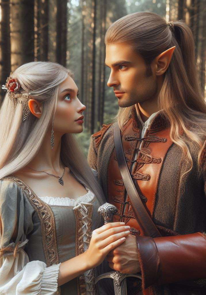 Moonlit Destiny: Shadows of the Elven Forest-Dreame